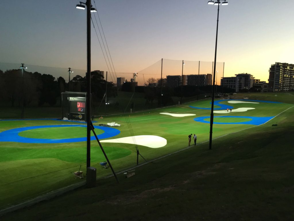Synthetic Turf Installation Moore Park Golf Driving Range, Sydney